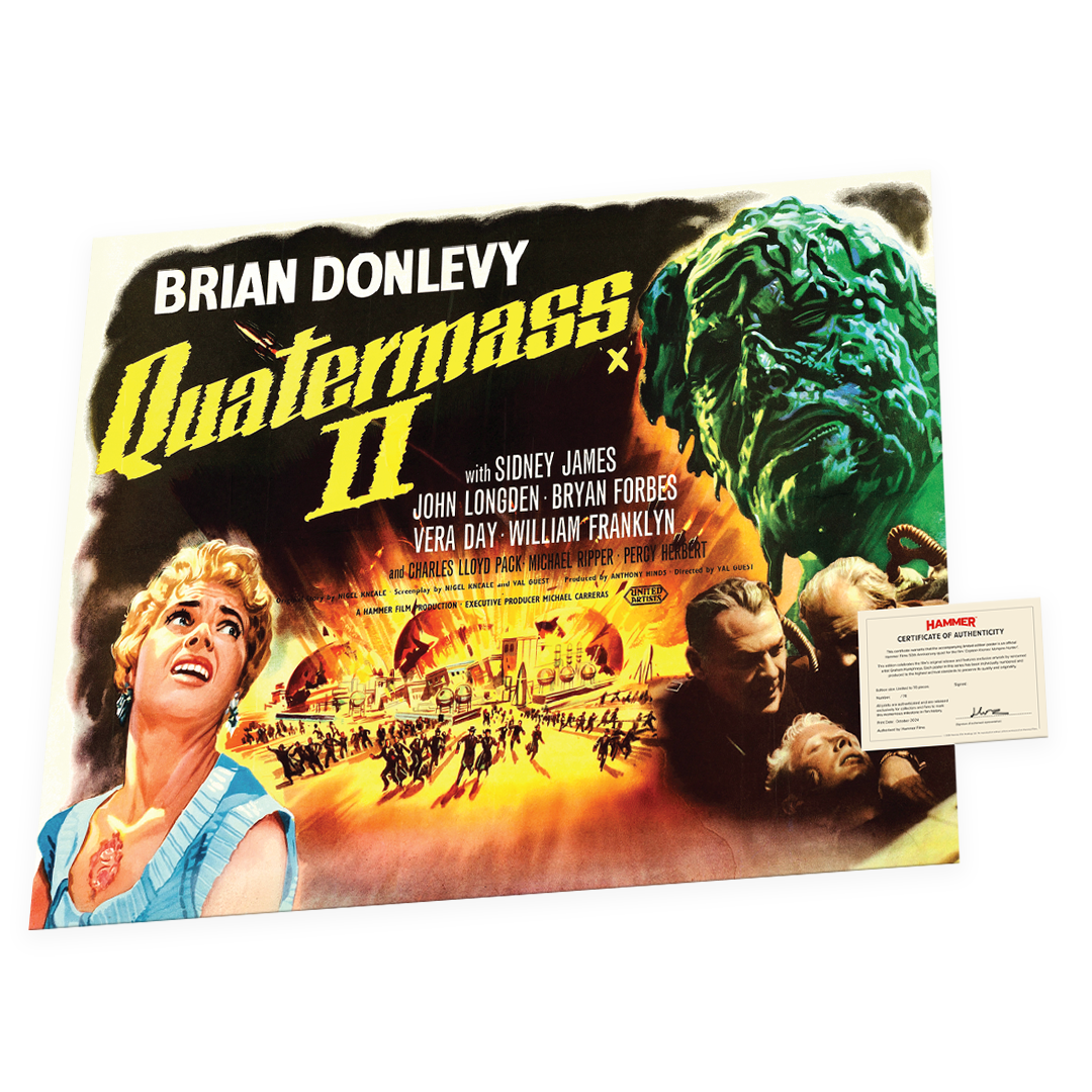 Quatermass 2 Limited Edition Quad Poster – Hammer Films